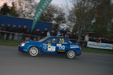 Motorsporten.dk - DM i Rally - Christian Jensen i front for Danboring Rally